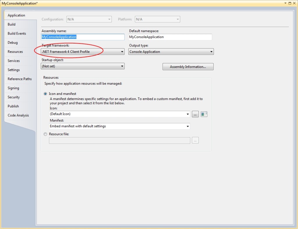 .NET Framework 4 Client Profile | Code Smart